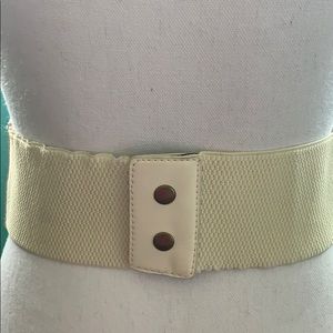 Accessories | Wide Cream Belt | Poshmark